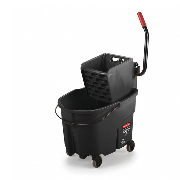 M-Fiber Gray Divided Mop Bucket with Side Press Wringer – Jan-Supply