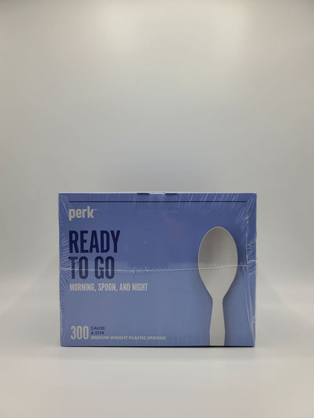 Perk™ Polystyrene Spoon, Medium-Weight, 300/Pack – Jan-Supply